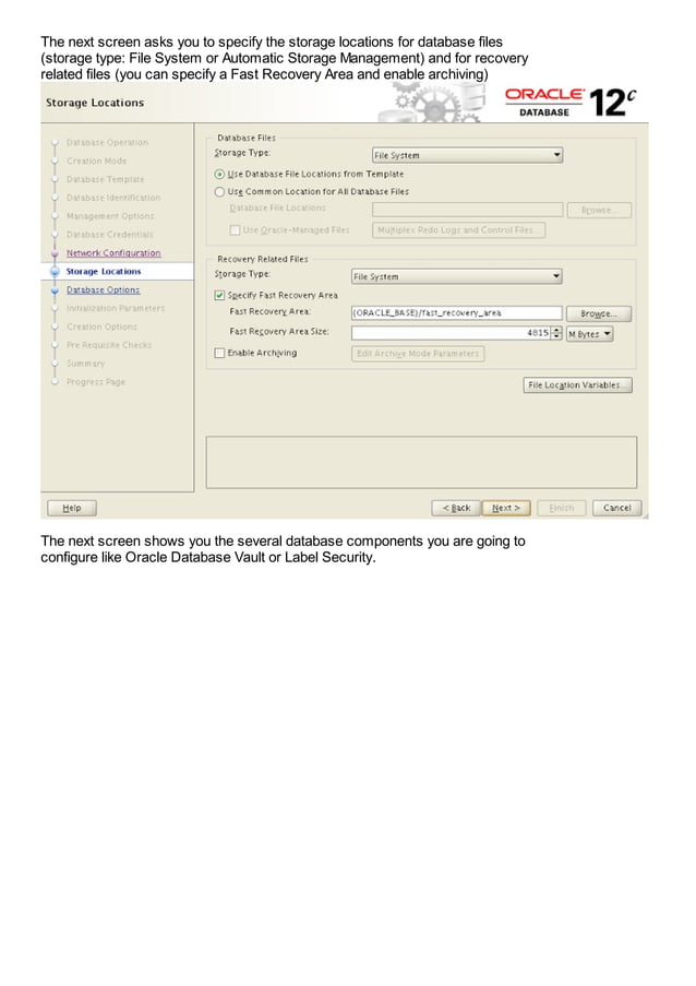 Installing Oracle Database 12c As Container Database With Three Pluggable Databases Ppt