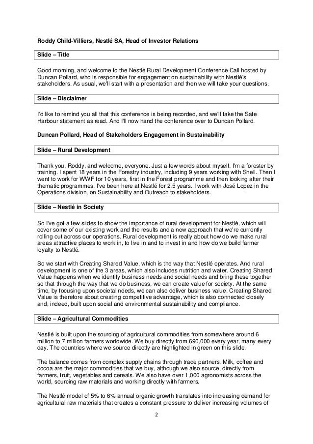 2013 06 17 Rural Development Conference Call transcript