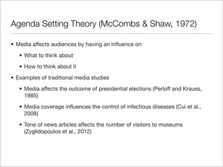 A Computational Analysis of Agenda Setting Theory | PPT