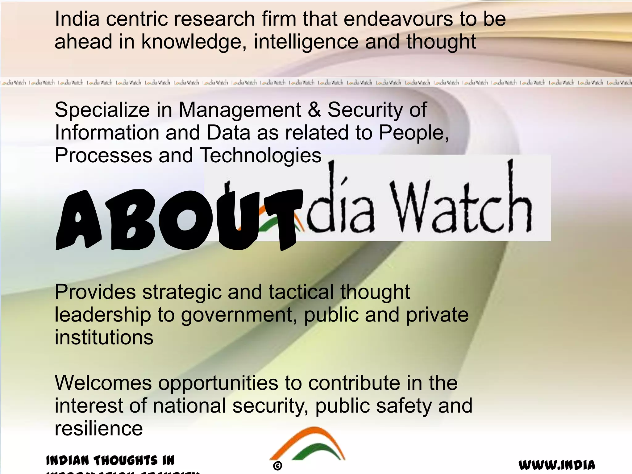 Indian Thoughts In Information Security Ppt