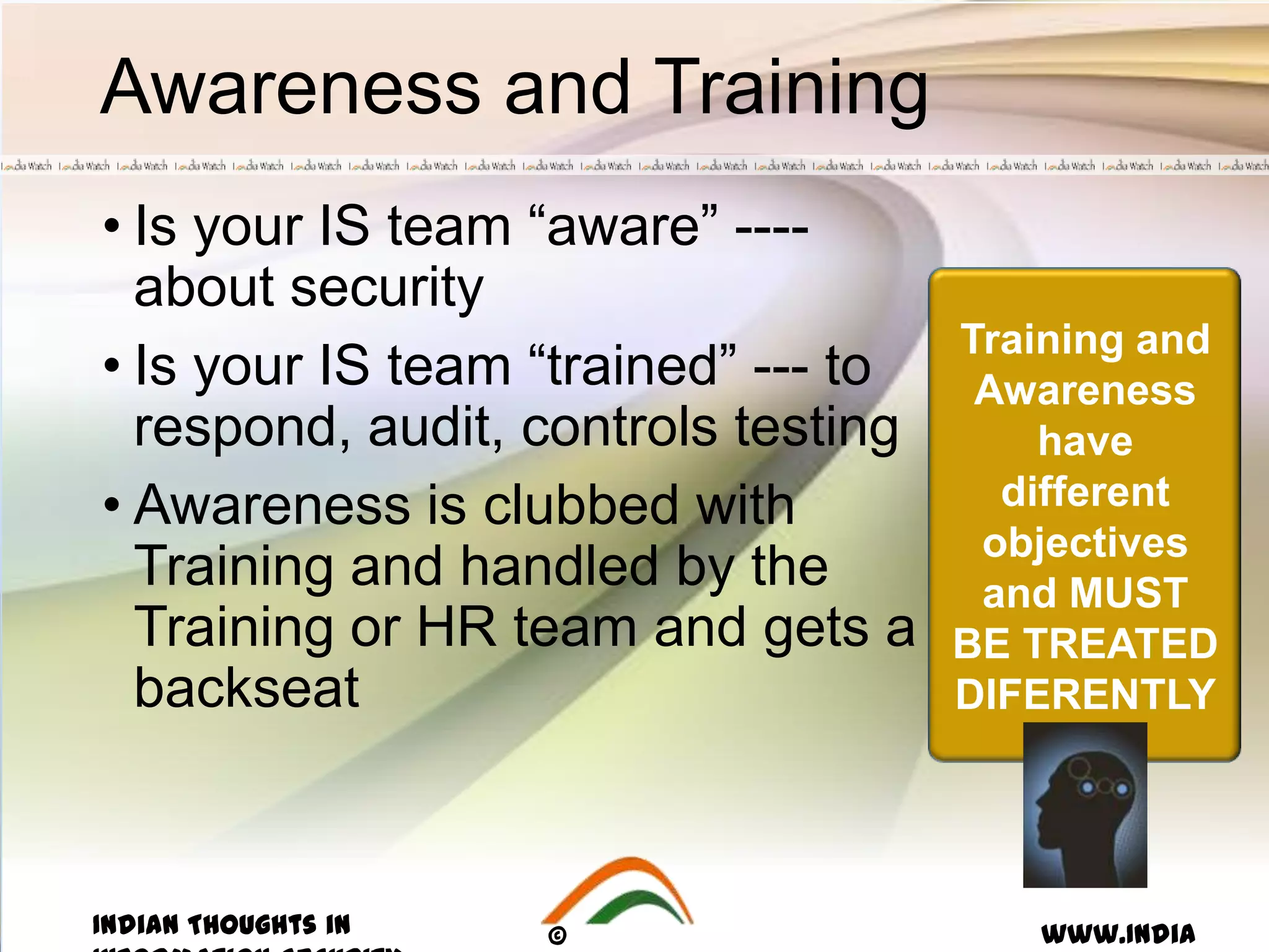 Indian Thoughts In Information Security Ppt