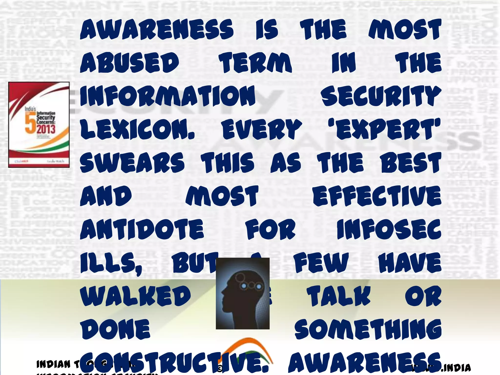 Indian Thoughts In Information Security Ppt