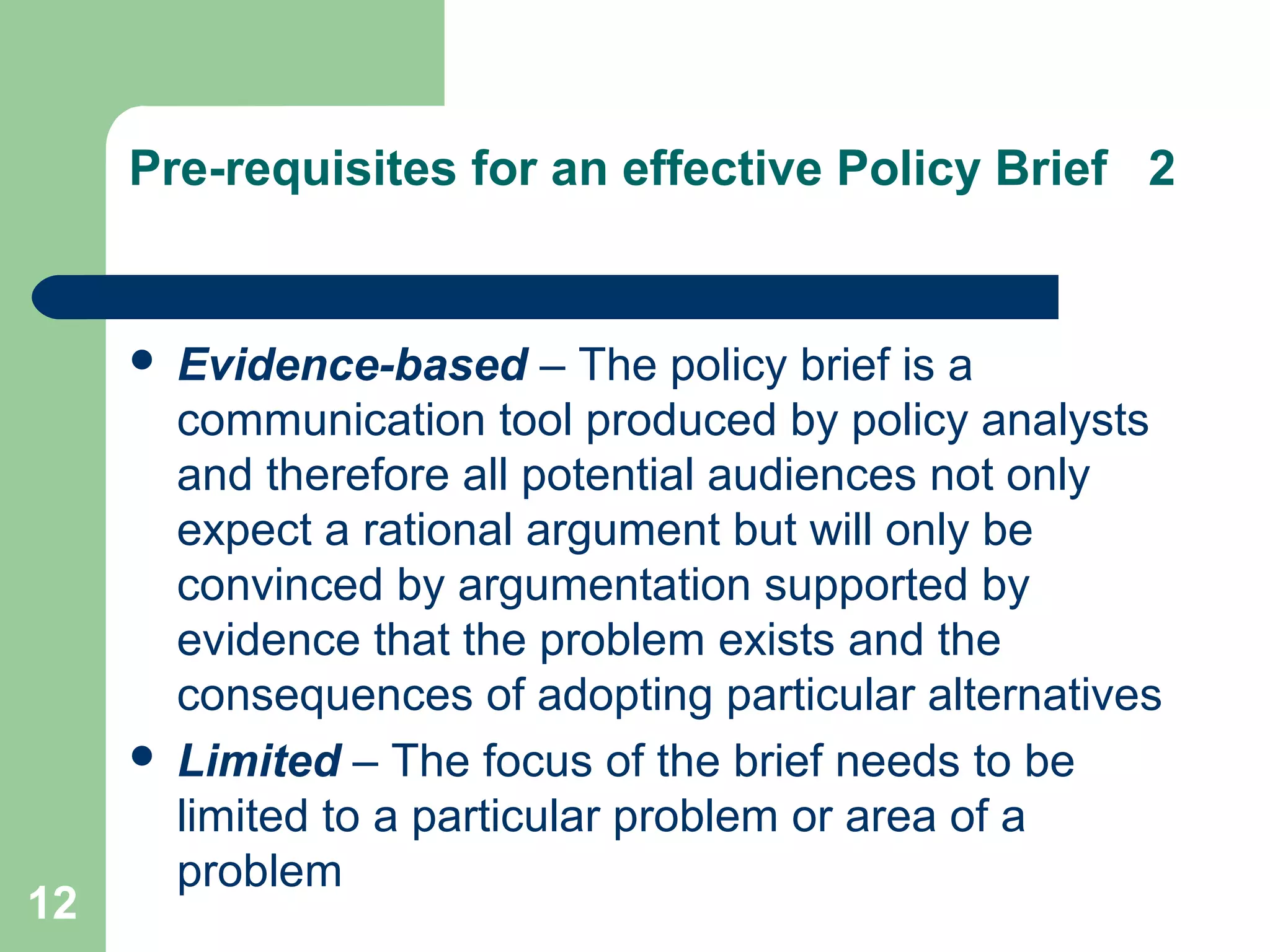 Policy Briefs | PPT