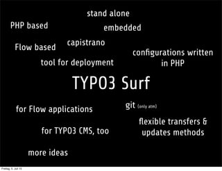 T3DD13 - Automated deployment for TYPO3 CMS (Workshop) | PPT