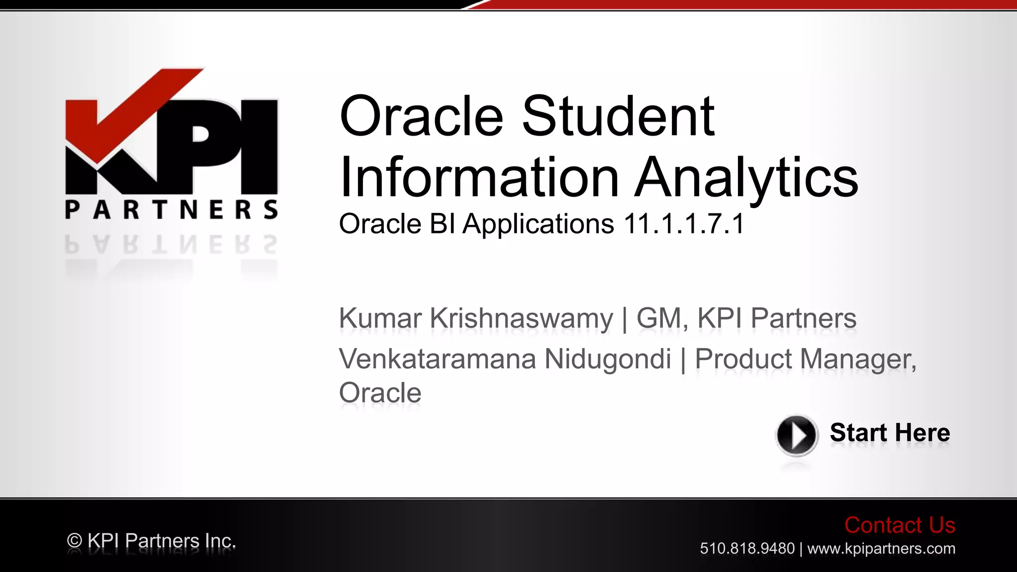 Student Information Analytics for Oracle Campus Solutions | PPTX ...