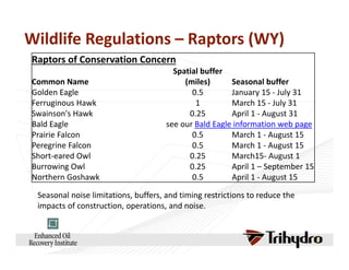 Surface Disturbances and Ecological Resources Associated with Oil & Gas ...