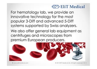 EliT Medical - complex solutions for your laboratory | PPT