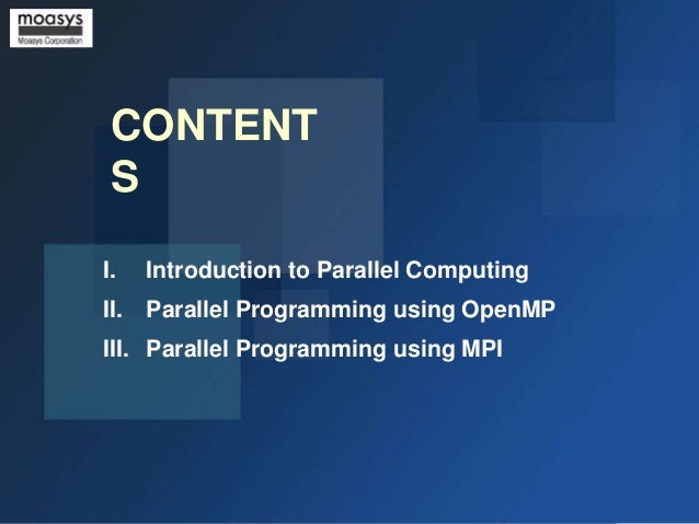 Introduction To Parallel Programming