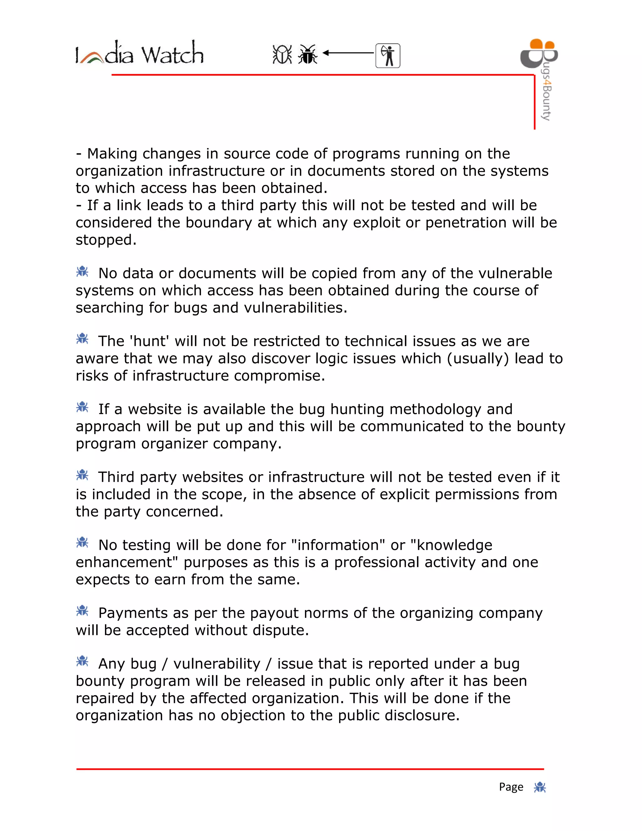 Bug Bounty Hunter's Manifesto V1.0 | PDF