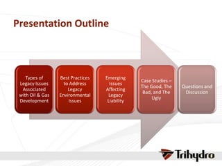 Legacy Issues Associated with Oil and Gas Development | PPTX