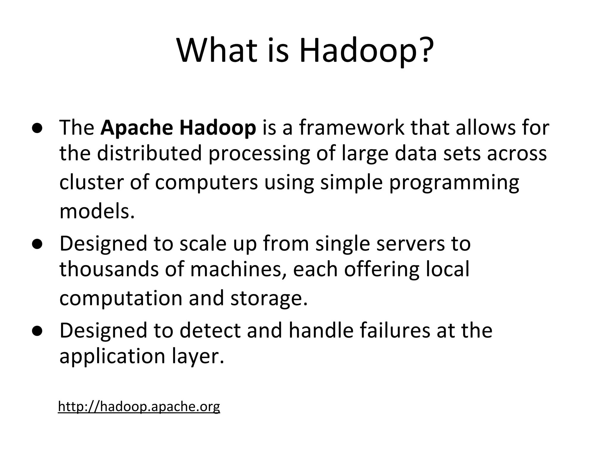 Hadoop, HDFS, MapReduce and Pig | PDF | Computing | Technology & Computing