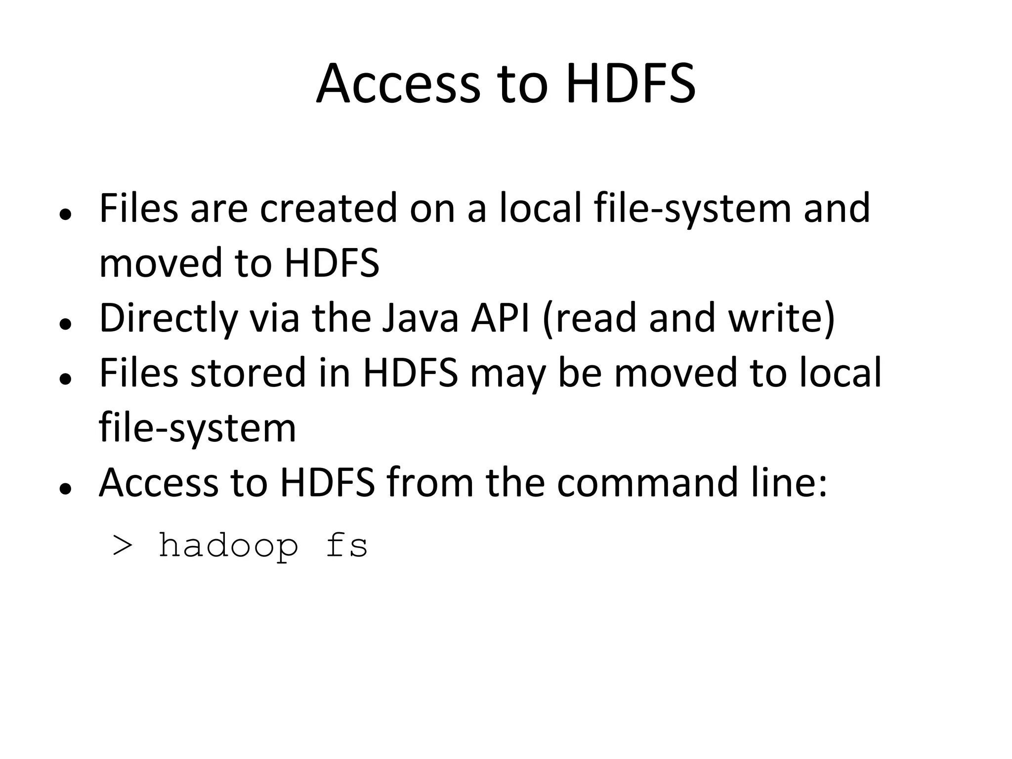 Hadoop, HDFS, MapReduce and Pig | PDF | Computing | Technology & Computing