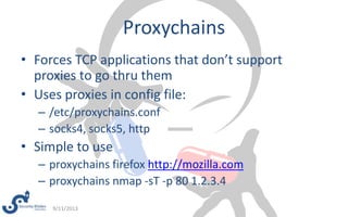 Pivoting Networks - CSSIG Presentation | PPT