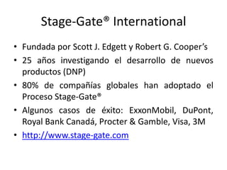 Stage Gate Process - Resumen | PDF