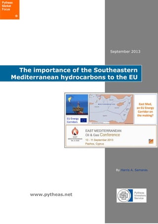 The importance of the Southeastern Mediterranean hydrocarbons to the EU ...