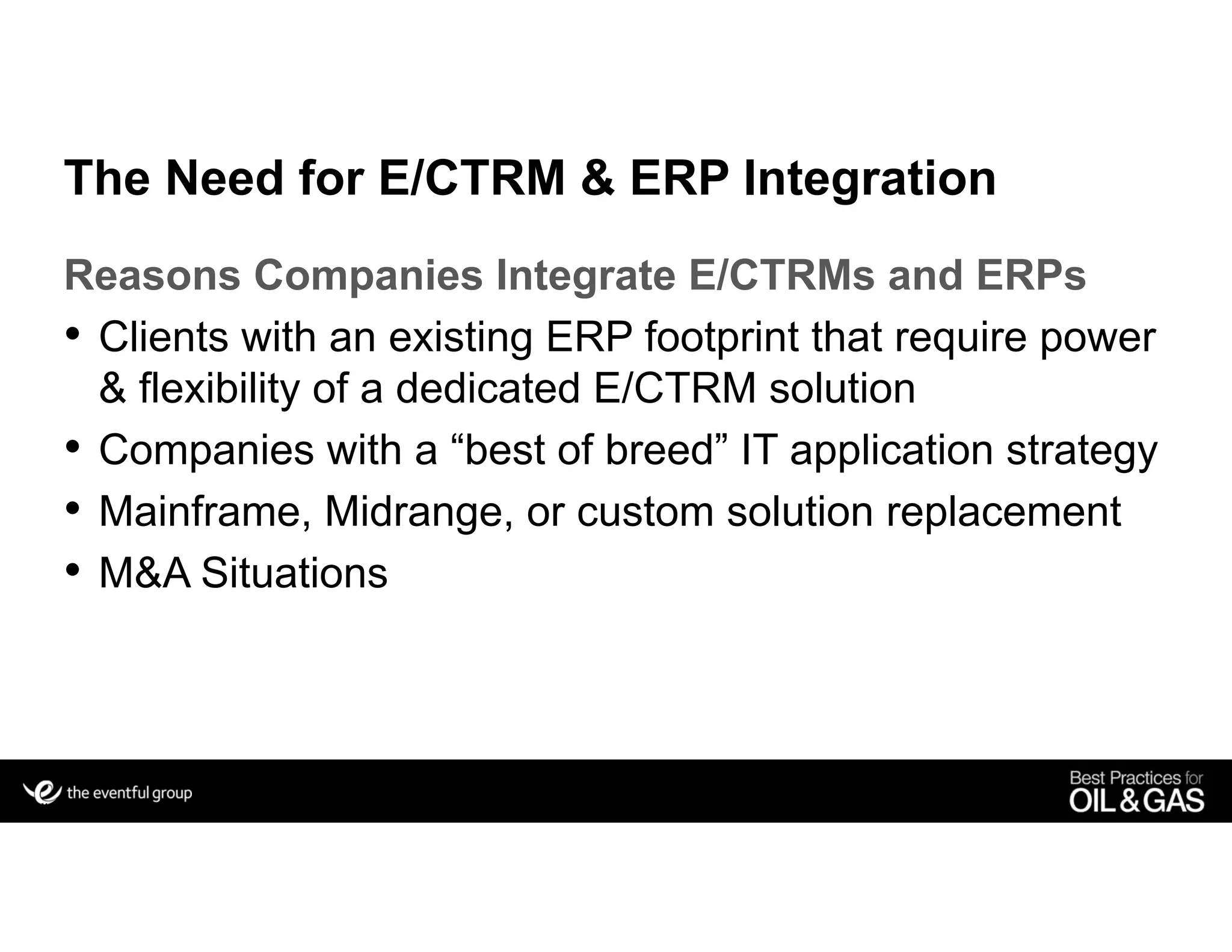 Best Practices for Oil & Gas: Integrating ETRM and ERP Systems | PDF