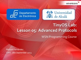 TinyOS Course 05: Advanced Protocols | PDF