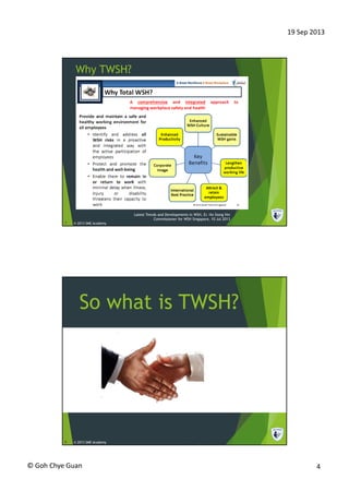 Total Workplace Safety and Health (TWSH) | PDF