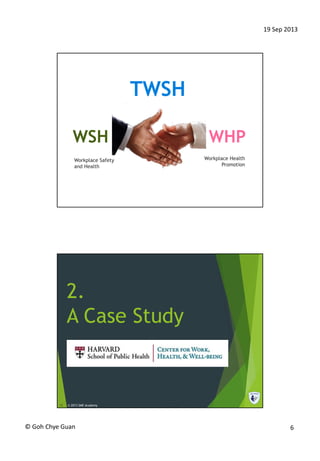 Total Workplace Safety and Health (TWSH) | PDF