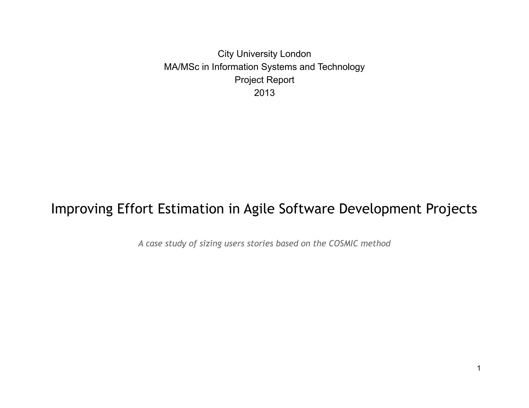 Improving Effort Estimation in Agile Software Development Projects | PPT