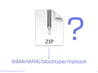 みんなで (Mahara) Blocktypeプラグインを作ろう | PPT