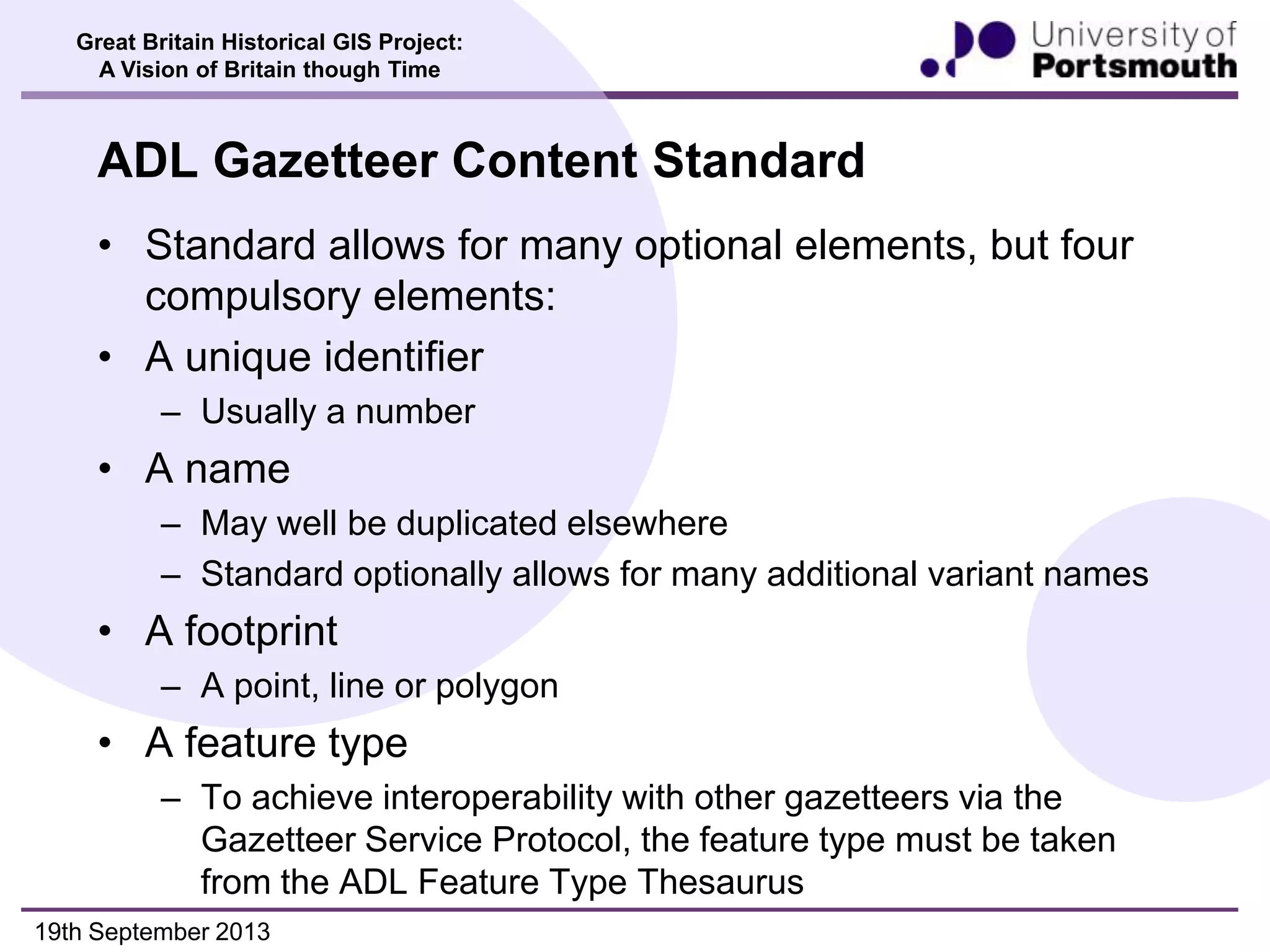 Linking Spaces with Places: Examples from the PastPlace Project | PPTX