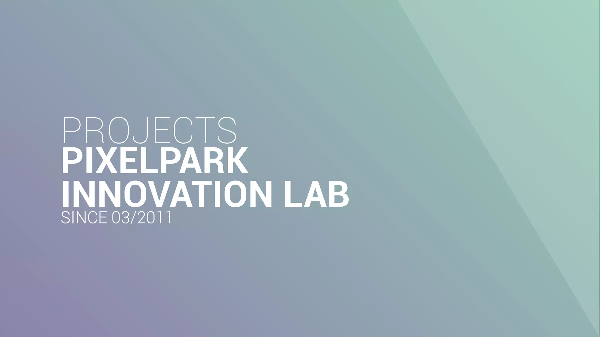 Pixelpark Innovation Lab | PPT