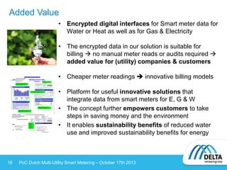 Dutch multi utility smart metering with direct in home feedback | PPTX