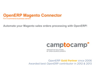 OpenERP Magento Connector "New Generation" Workflow | PDF | Computer Software and Applications ...