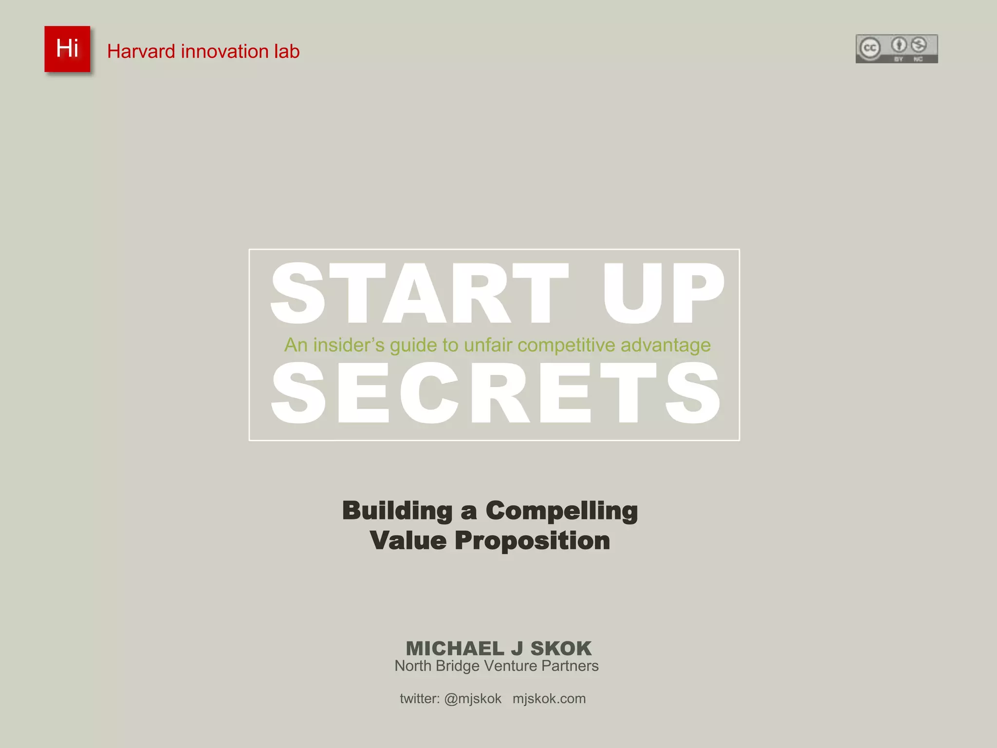 Building a compelling value proposition | PPT