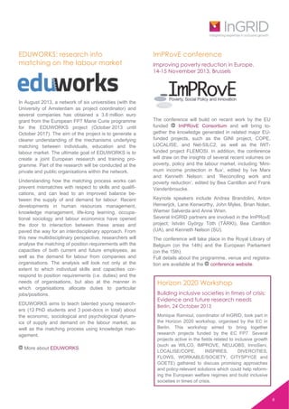 2013/11 InGRID newsletter | PDF | Business | Business and Finance