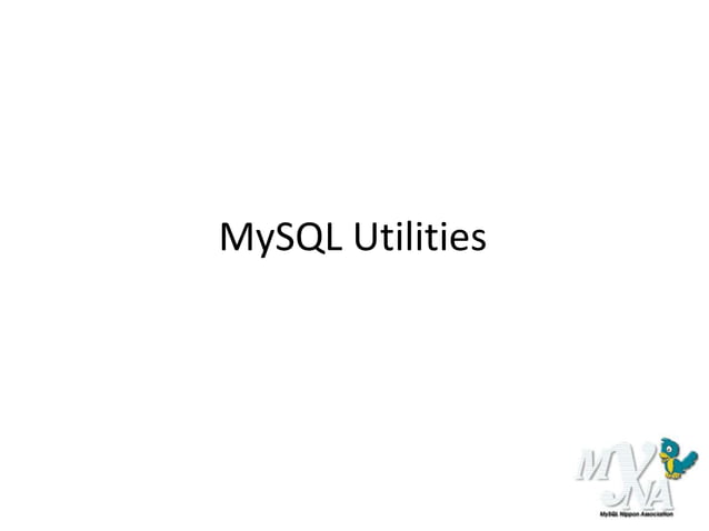 States of Dolphin - MySQL最新技術情報2013秋 - | PPT