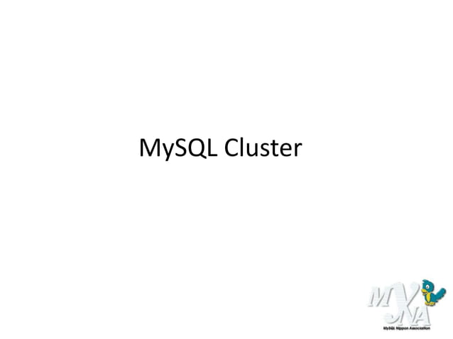 States of Dolphin - MySQL最新技術情報2013秋 - | PPT