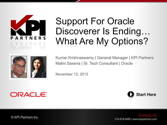 Support For Oracle Discoverer Is Ending… What Are My Options | PPT