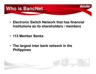 eFPS Coaching Session: About BancNet | PPT