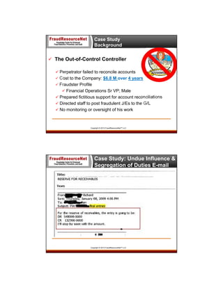 Management Override: Common Tactics and How to Audit For Red Flags | PDF