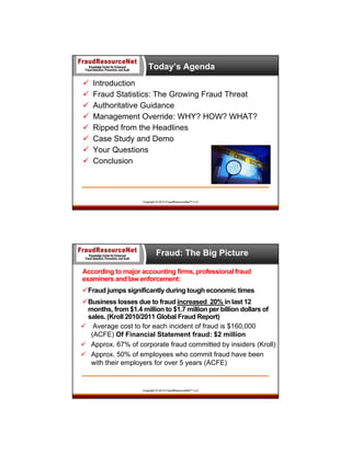 Management Override: Common Tactics and How to Audit For Red Flags | PDF
