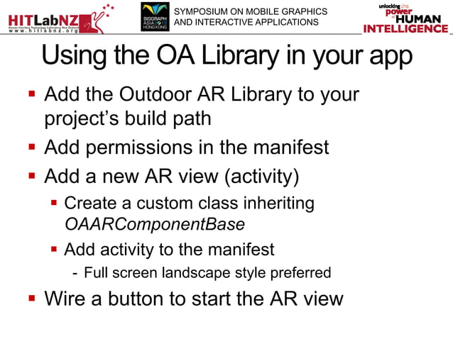A Step-by-step guide to Building a Mobile Outdoor AR Application | PPT
