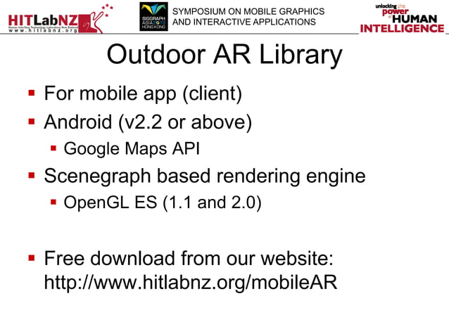 A Step-by-step guide to Building a Mobile Outdoor AR Application | PPT