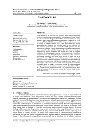 Modified CSLBP | PDF