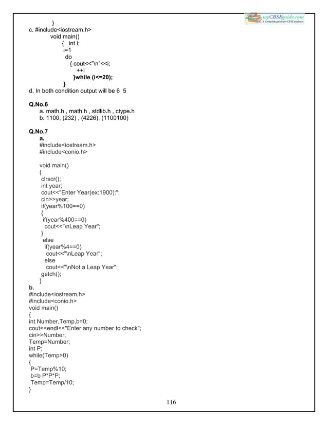 CBSE XI COMPUTER SCIENCE | PDF