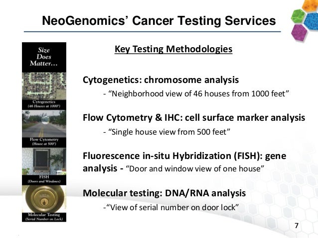 NeoGenomics Company Overview Presentation 2013