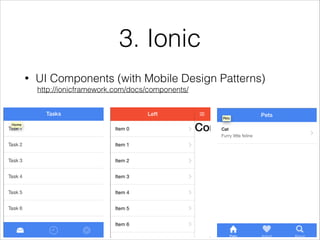 Cordova, Angularjs & Ionic @ Codeaholics | PPT