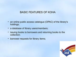 2013 1st koha training | ODP