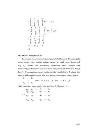 Macam Macam Metode menghitung determinan | PDF