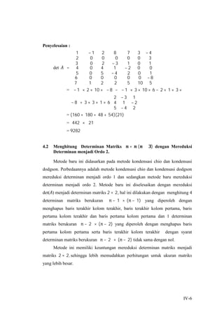 Macam Macam Metode menghitung determinan | PDF