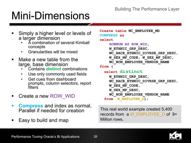 Performance Tuning Oracle's BI Applications | PPT