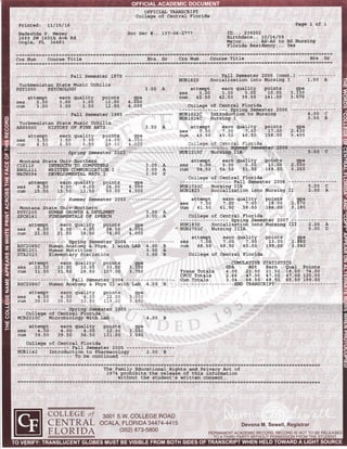 IMG_20161127_CFCC_Transcript | PDF | Education