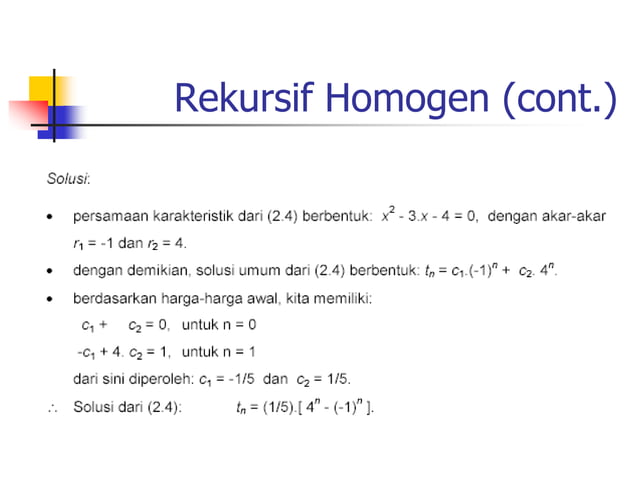 2013 4-Algoritma Design and Analysis Recurrence.ppt