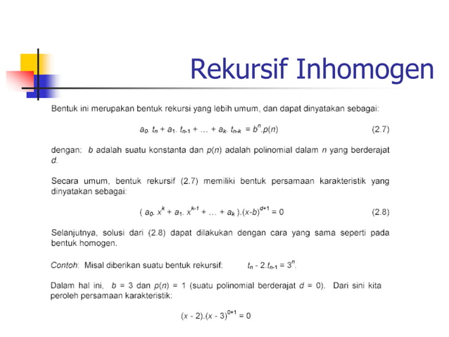 2013 4-Algoritma Design and Analysis Recurrence.ppt